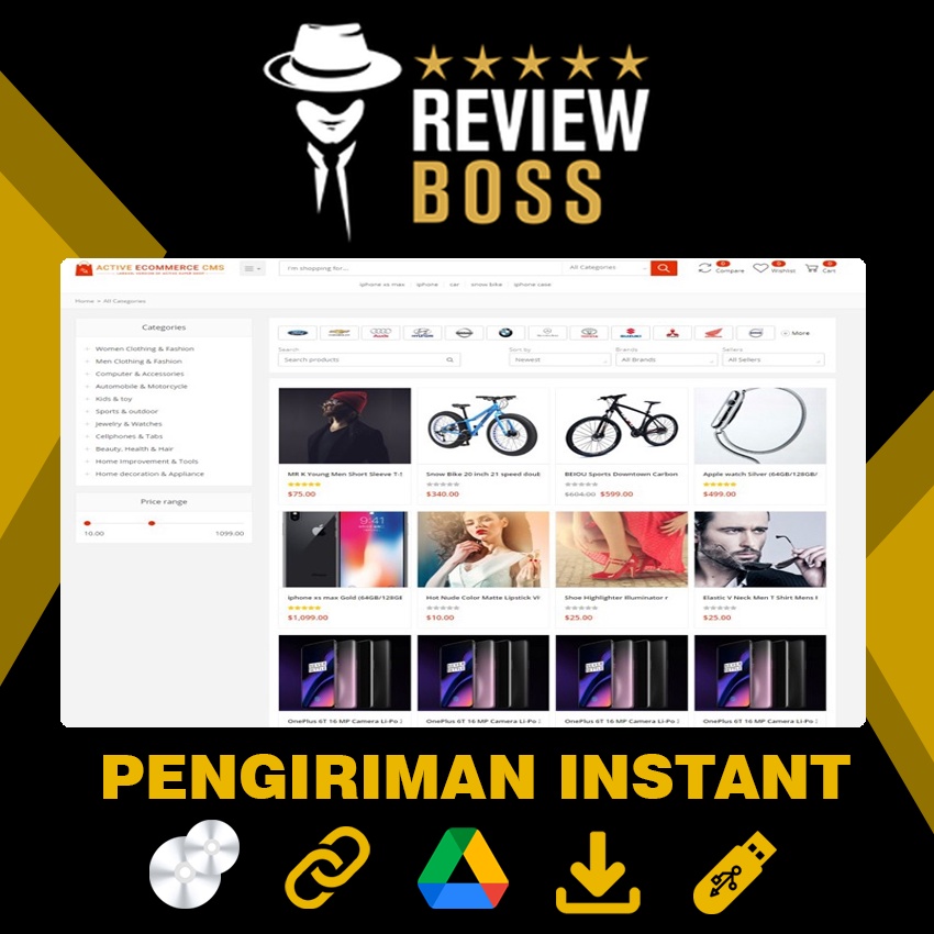 Jual Source Code Program E Commerce Marketplace Active Ecommerce Cms Laravel Php Siap Pakai