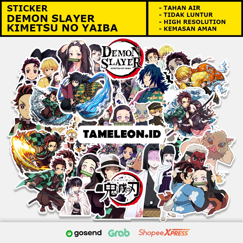 Jual Sticker Demon Slayer Kimetsu no yaiba Tanjiro Zenetsu Nezuko ...