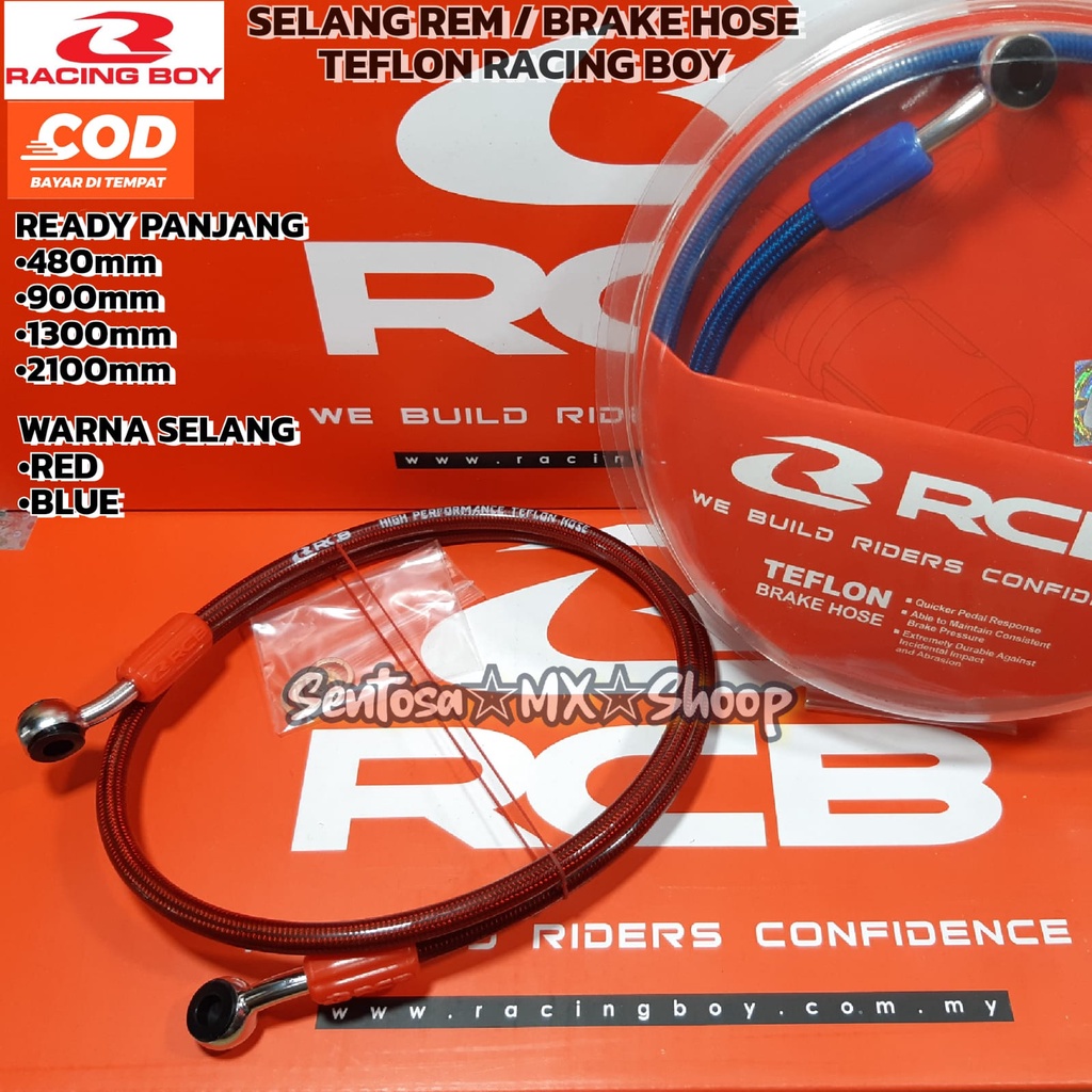 Jual ( RCB ORIGINAL ) SELANG REM / BRAKE HOSE TEFLON PANJANG 480mm ...