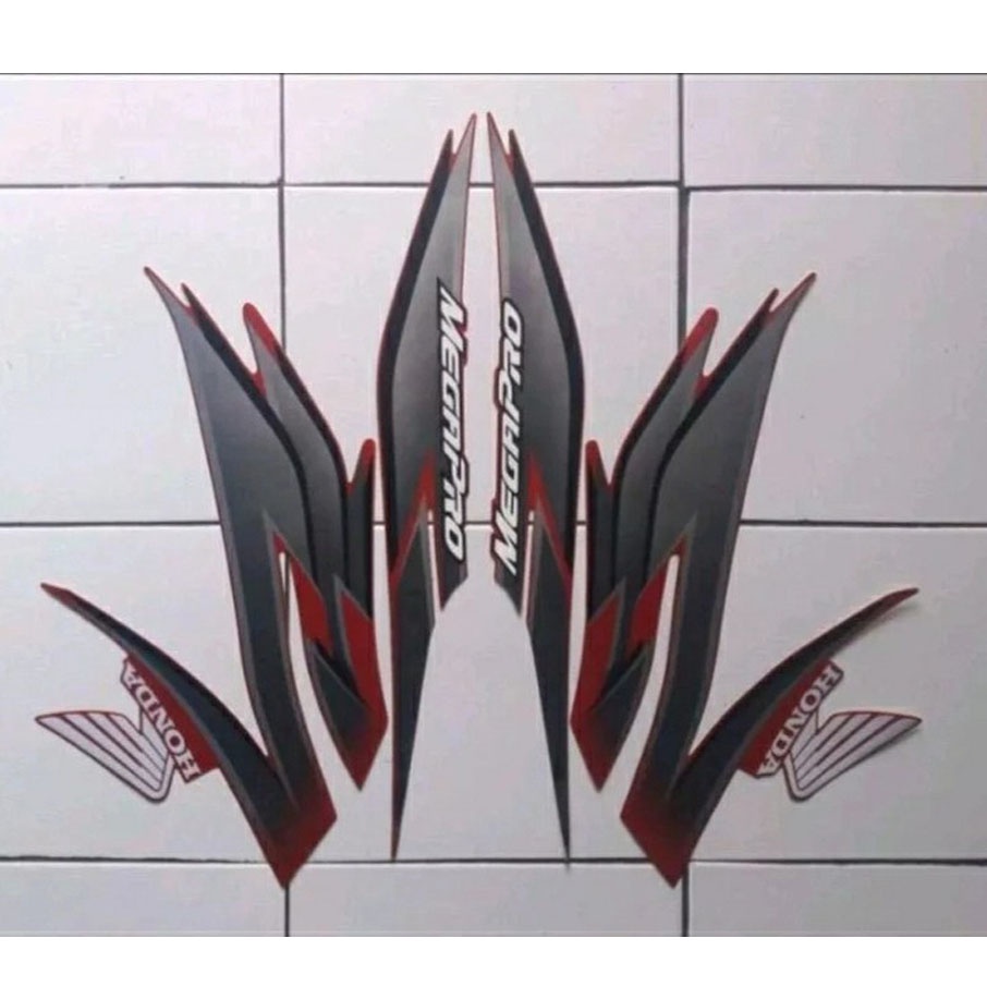 Jual STIKER STRIPING HONDA MEGA PRO 2008 FULL STIKER LIS BODY MOTOR ...