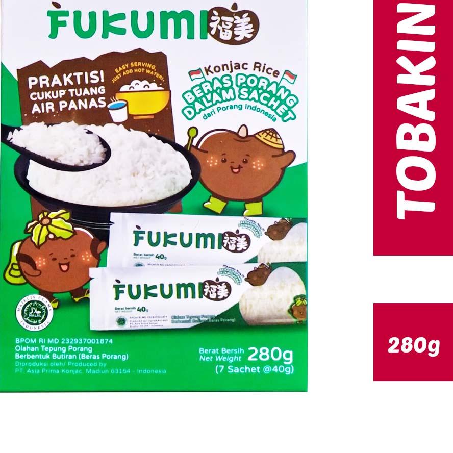 Jual FUKUMI Beras Porang Box Sachet 280 gr - Shirataki / Konjac Rice ...