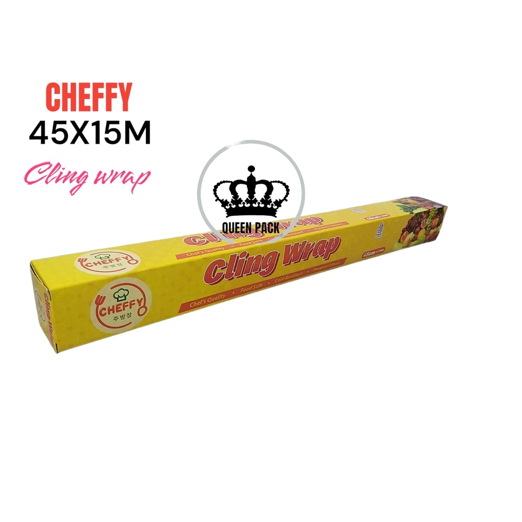 Jual Cling Wrap CHEFFY 45 cm x 15 M - Plastik pembungkus makanan ...