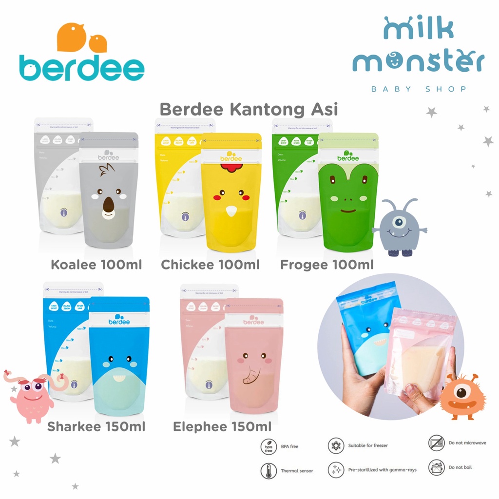Jual Berdee Breastmilk Storage / Kantong asi / tempat asi | Shopee ...