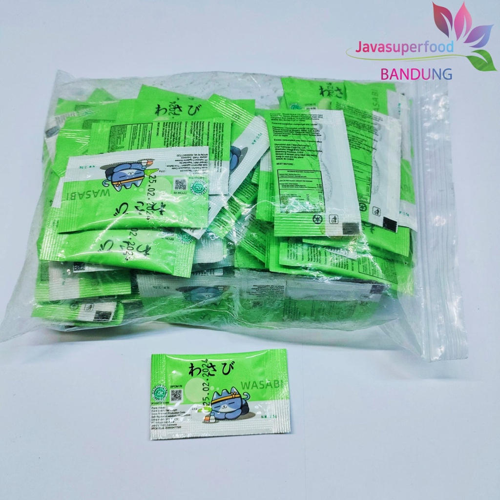 Jual WASABI SACHET 2.5g HALAL ( ISI 100 PCS ) | Shopee Indonesia