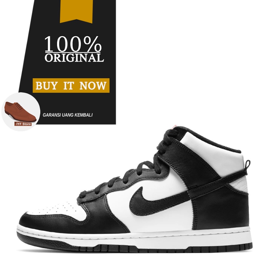Jual Sneakers Original Sepatu Nike Dunk High Retro - Black/White ...