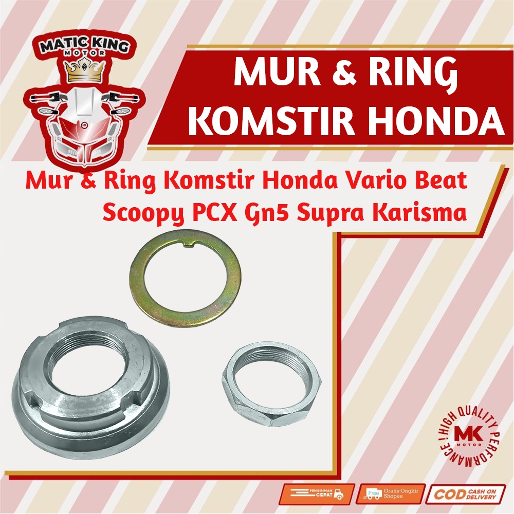 Jual Mur baut Mangkok Komstir Comstir Honda Vario Beat Scoopy Supra X ...