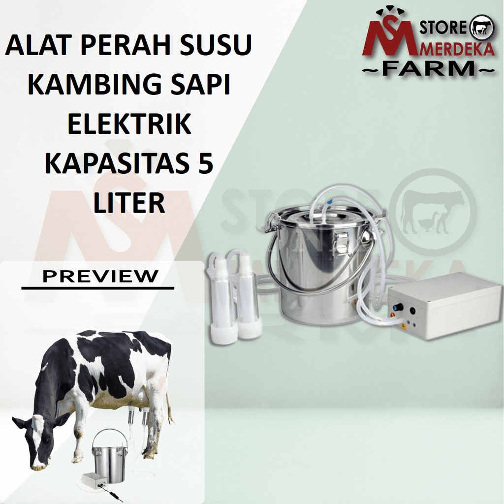 Jual Alat Perah Susu Sapi Kambing Otomatis Kapasitas 5Liter | Shopee ...