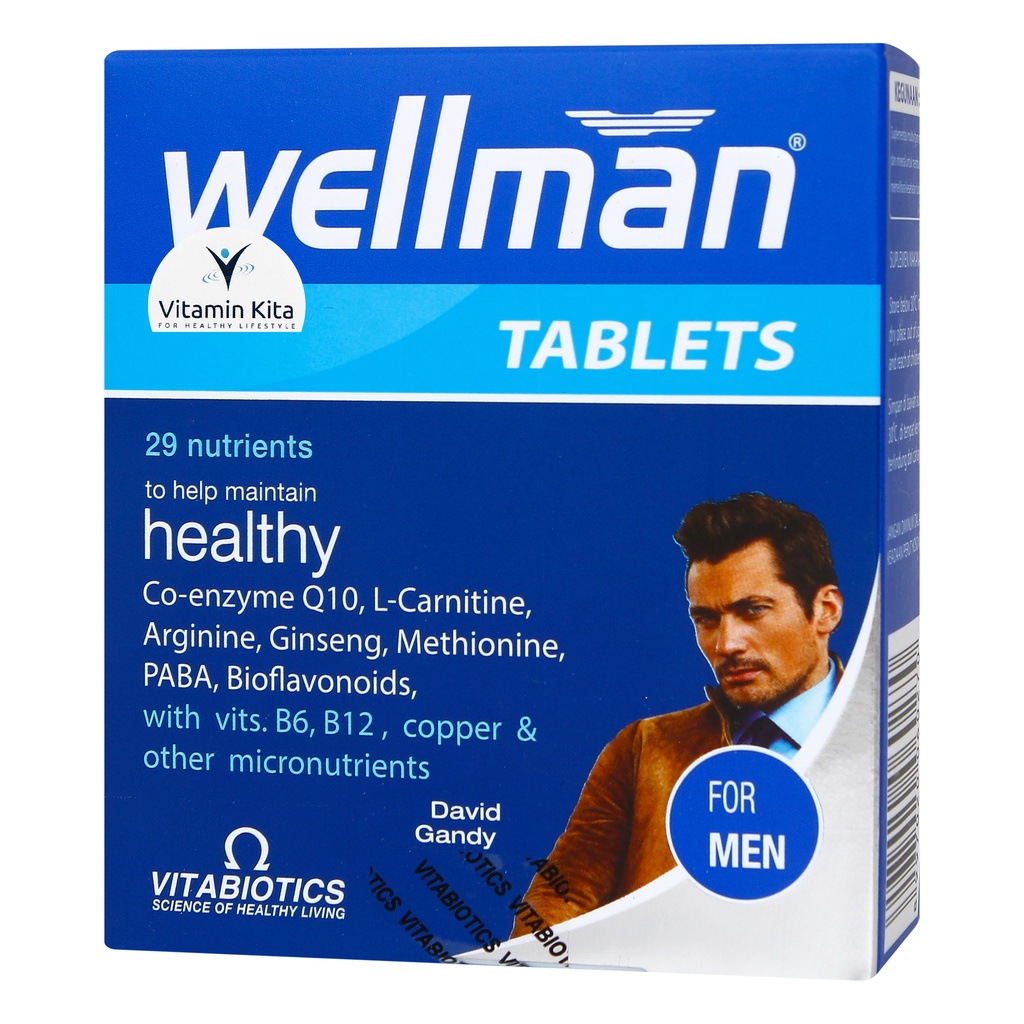 Jual VITABIOTICS WELLMAN 1 BOX ISI 30 TABLET MULTIVITAMIN DAN MINERAL ...