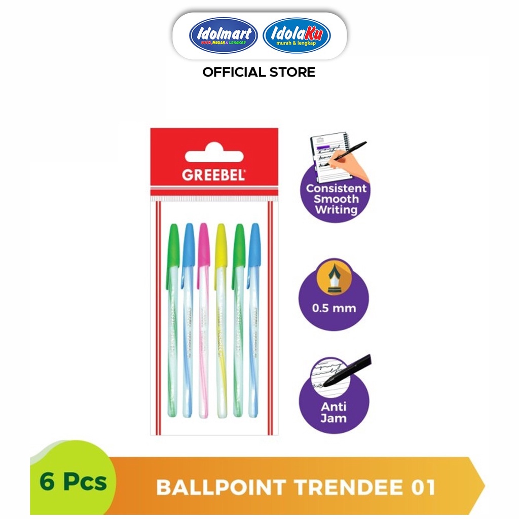 Jual IDOLMART GREEBEL Pen Pulpen Bolpoin Ballpoint BALLPEN TRENDEE 01 ...
