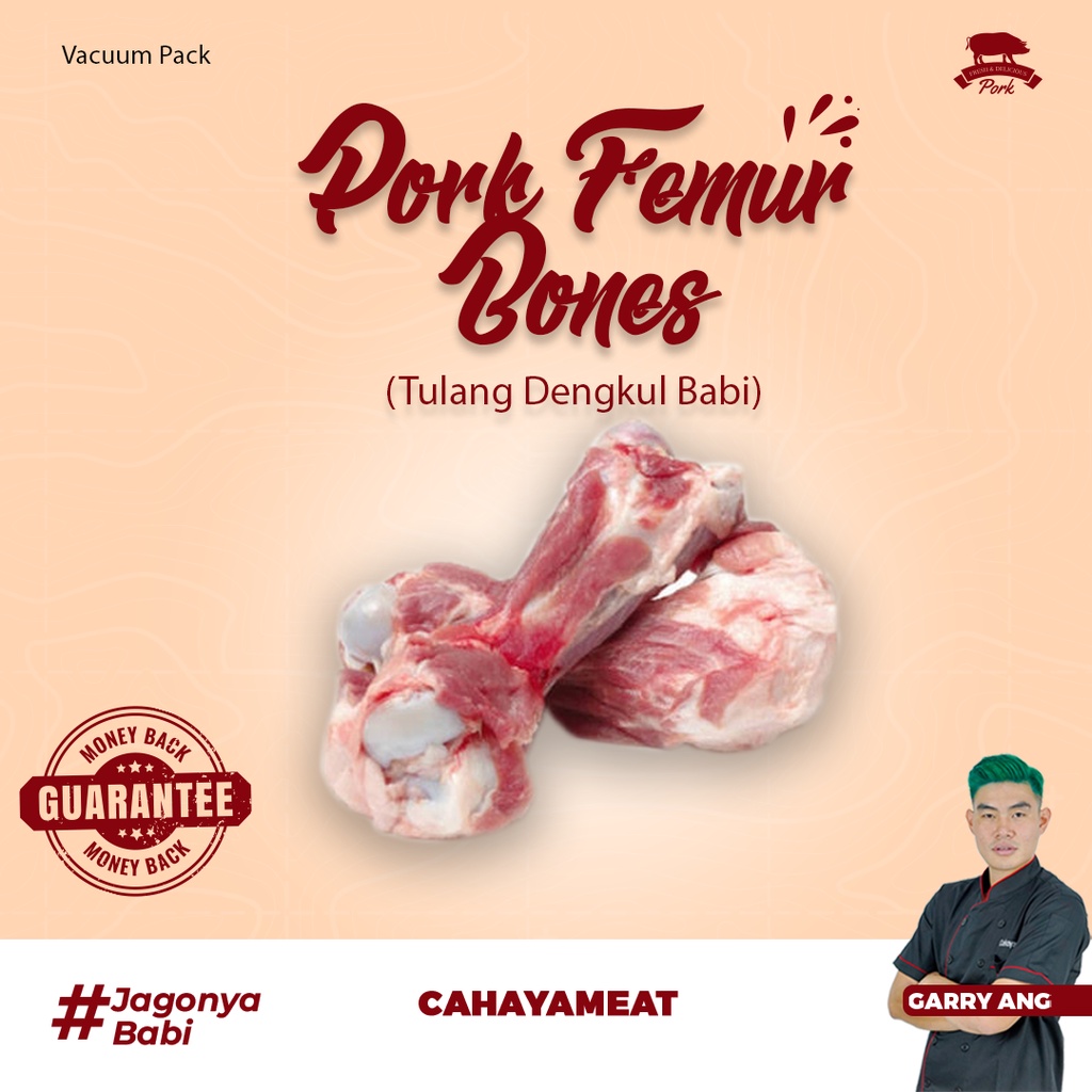 Jual Tulang Dengkul Tulang Kaldu Babi Utuh/Pork Femur Bones Whole ...