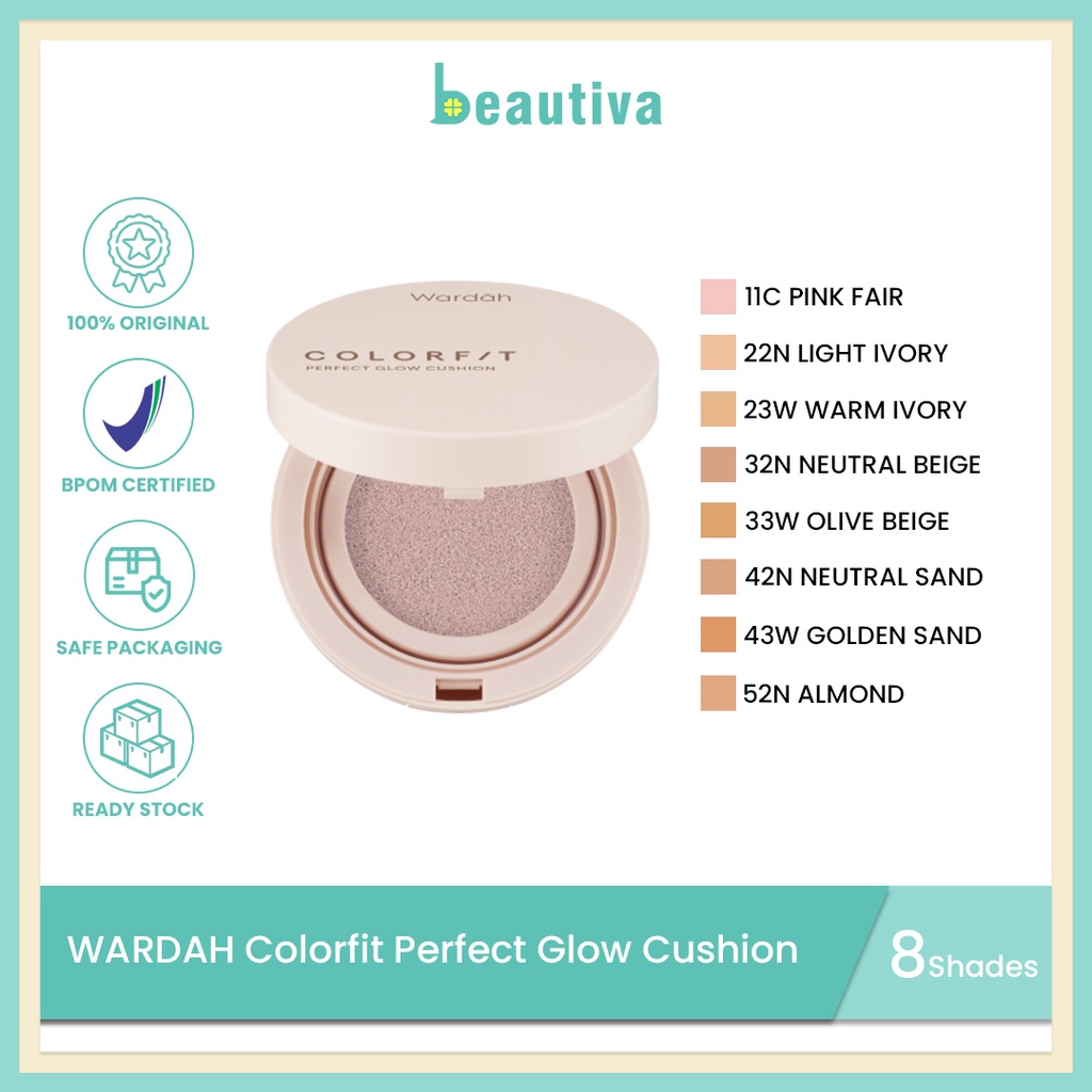 Jual Wardah Colorfit Perfect Glow Cushion SPF 33 PA++ | Shopee Indonesia