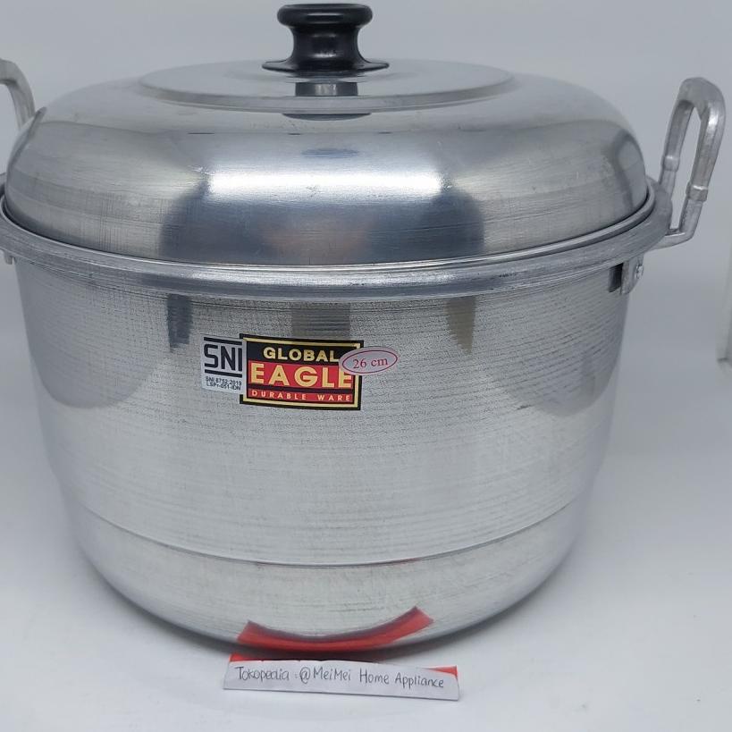 Jual ™ Panci langseng kukus Nasi /dandang Nasi / Steamer 26 dan 28 global eagle | Shopee Indonesia