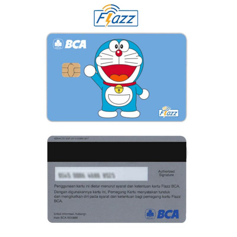 Jual Doraemon Kartu E-Money Flazz BCA Gen 2 NFC Custom Card | Shopee Indonesia