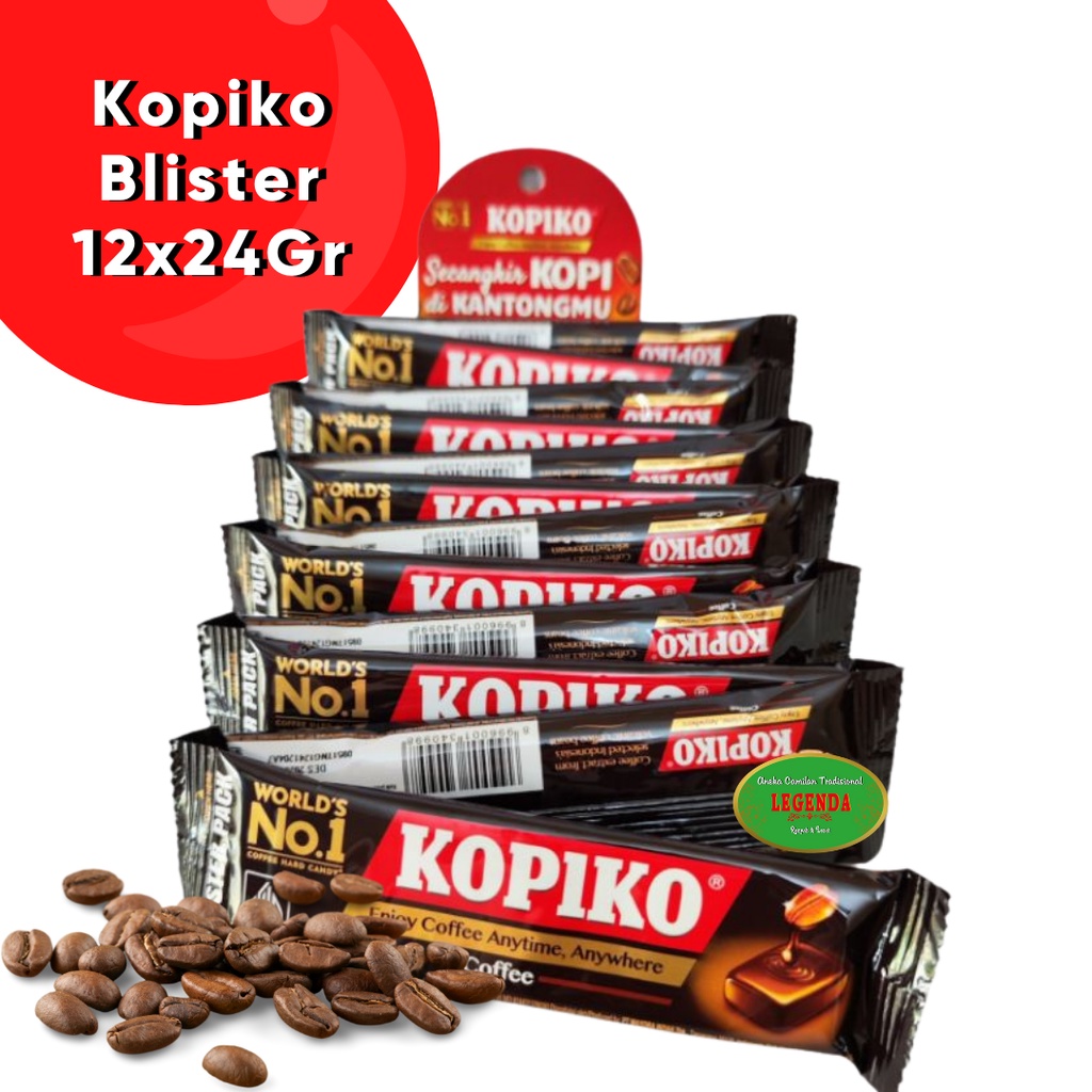Jual Kopiko Classic Blister Pack isi 12 pcs permen kopi coffee candy ...