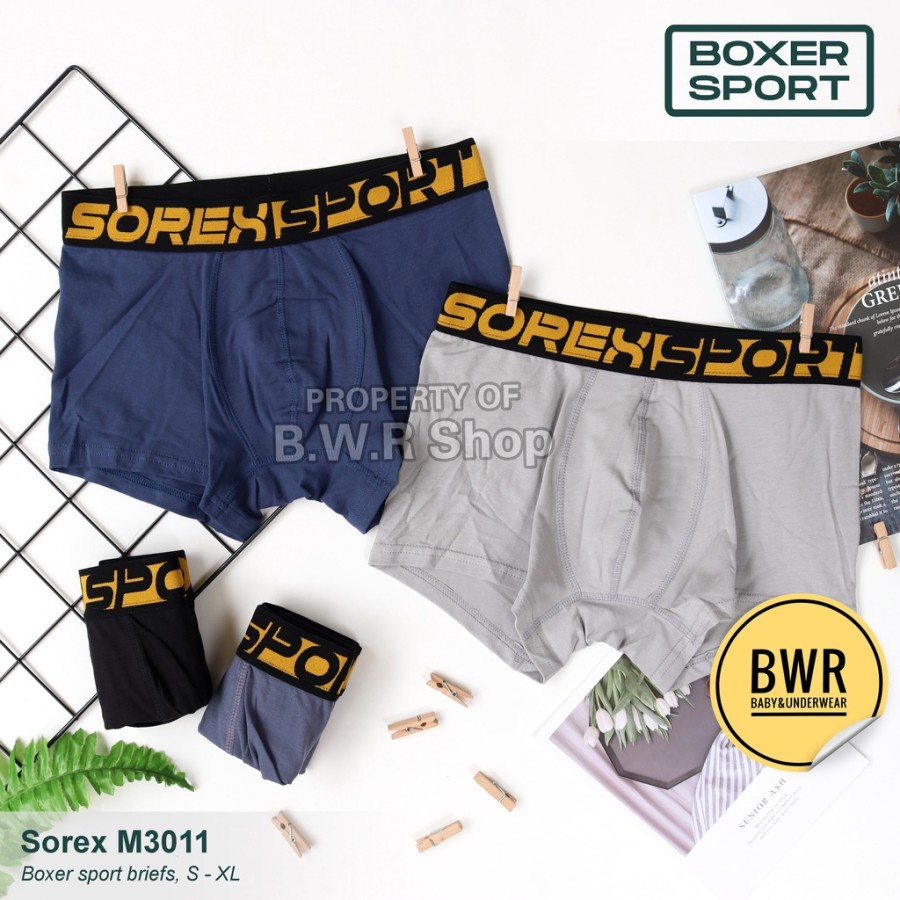 Jual CD BOXER Sorex M3011 Sport / 3011 Celana Dalam Boxer Pria | Shopee ...