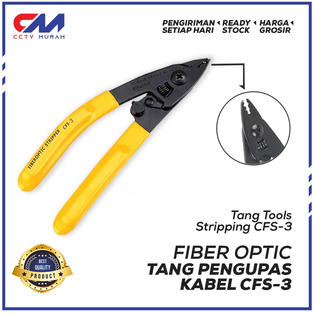 Jual FIBER OPTIC STRIPPING CFS-3|TANG PENGUPAS KABEL FIBER OPTIC|STIPPER | Shopee Indonesia