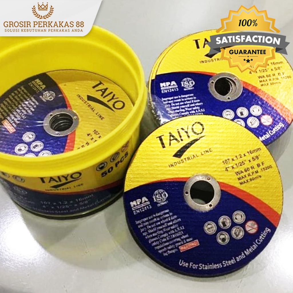 Jual Taiyo Mata Gerinda Potong Besi Pemotong Batu Cutting Wheel ...