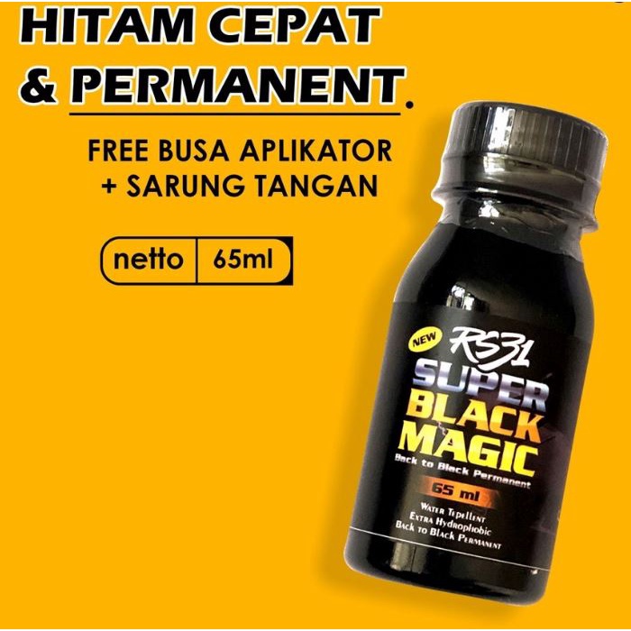 Jual RS31 Semir hitam Super Black Magic Premium - Penghitam Plastik ...