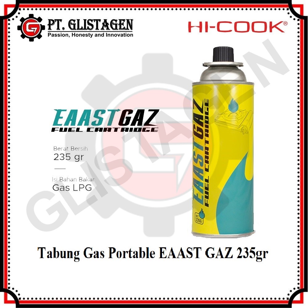 Jual Tabung Gas EAASTH GAZ Hi-Cook 235 gram / Refill Tabung Gas Mini ...