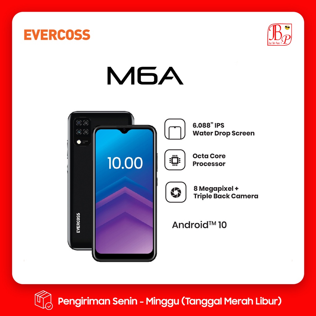 Jual EVERCOSS M6A Waterdrop Screen Face Unlock - GARANSI RESMI | Shopee ...