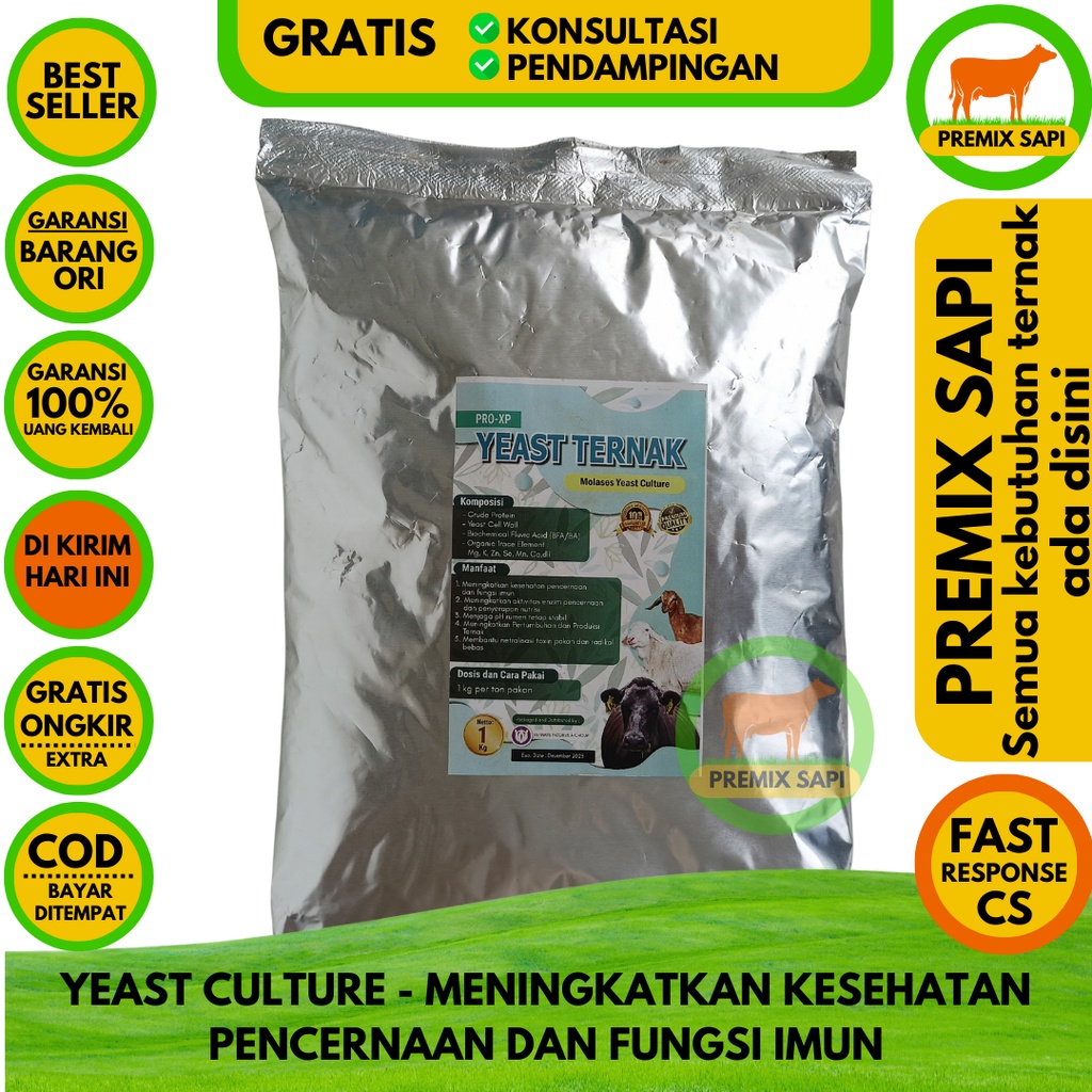 Jual YEAST TERNAK 1 KG - Meningkatkan Kesehatan Pencernaan dan ...