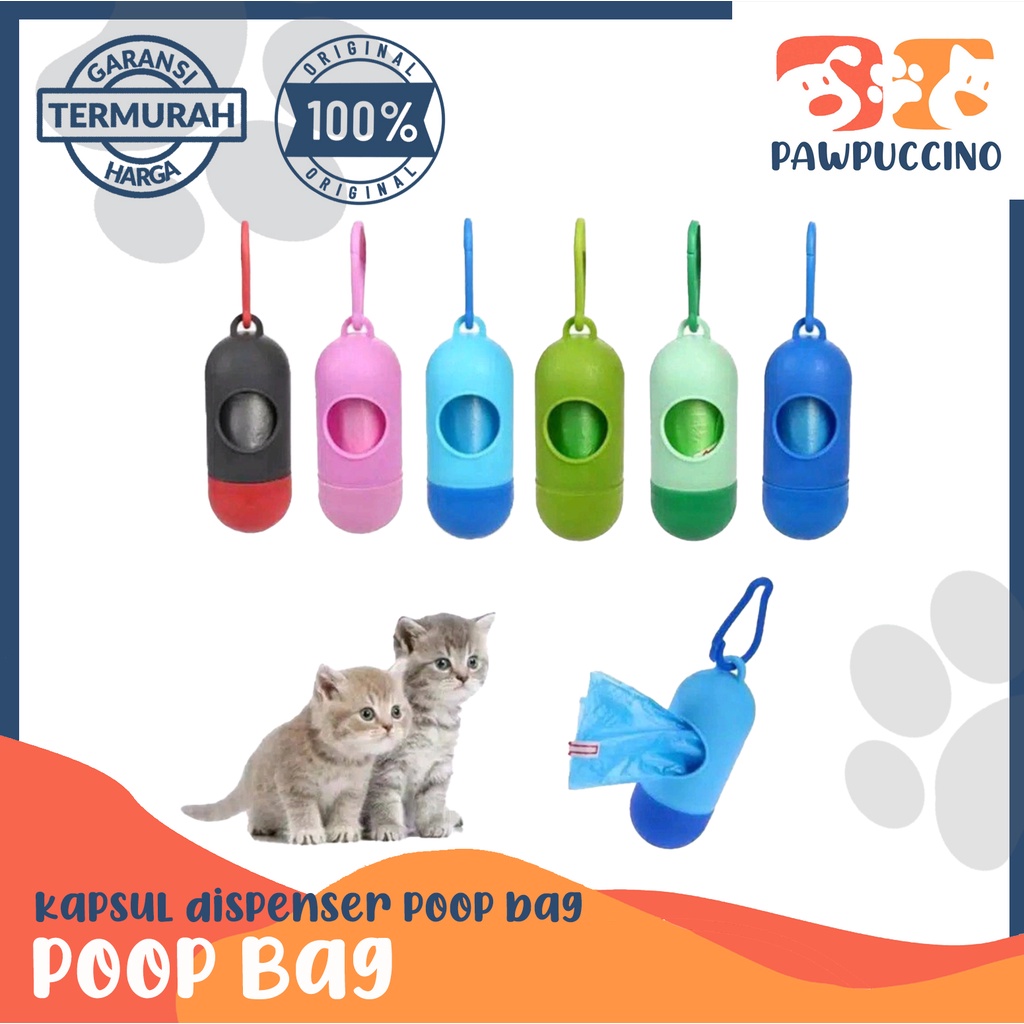 Jual KAPSUL DISPENSER POOP BAG KUCING ANJING | Shopee Indonesia