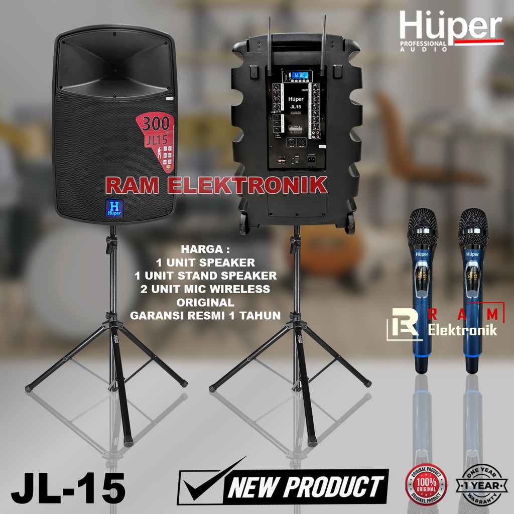 Jual Speaker Aktif Portable Meeting 15 Inch HUPER JL15 | JL 15 Original ...