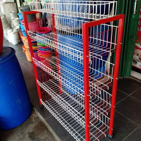 Jual Rak Roda Ciki / Rak Roda Besi 5 Susun | Shopee Indonesia