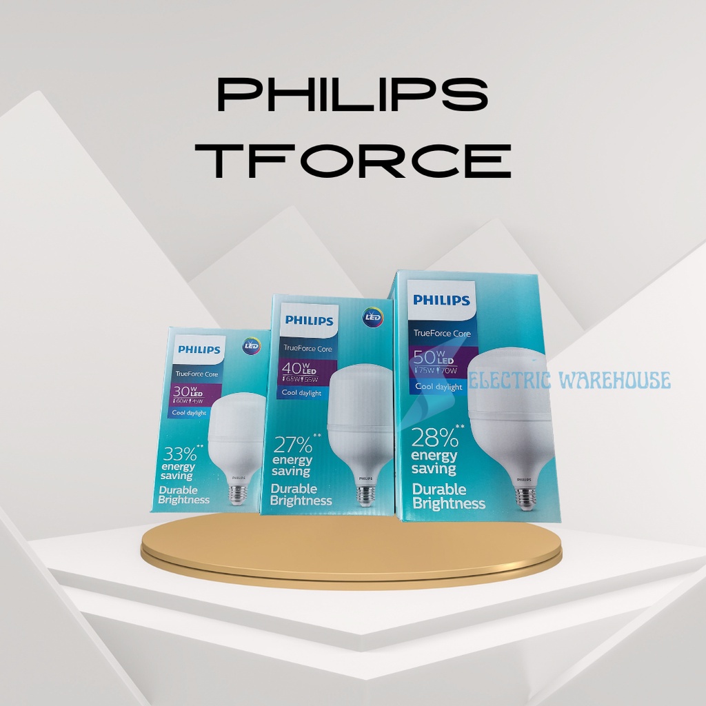 Jual LAMPU PHILIPS TFORCE E27 PUTIH / COOL DAYLIGHT 30 40 50 W | Shopee ...