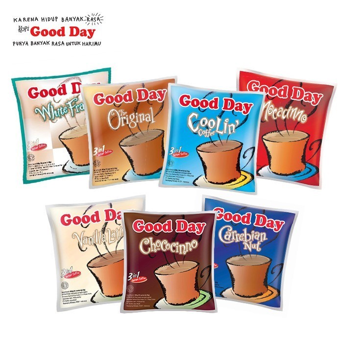 Jual Good Day minuman serbuk kopi berbagai rasa 10x20 gram | Shopee ...
