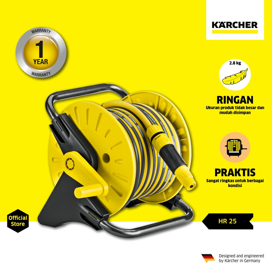 Jual KARCHER Selang Air Set Gulungan HR25 15 Meter - Hose Reel 15M HR ...