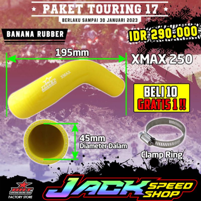 Jual VELOCITY BRT BANANA RUBBER YAMAHA XMAX 250 KARET FILTER TB ...