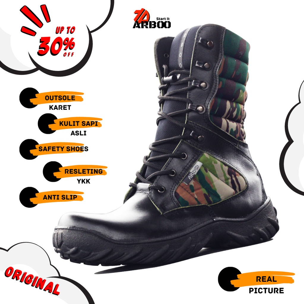 Jual Sepatu PDL TNI Dinas Latihan Lapangan Militer Terbaru Loreng NKRI ...