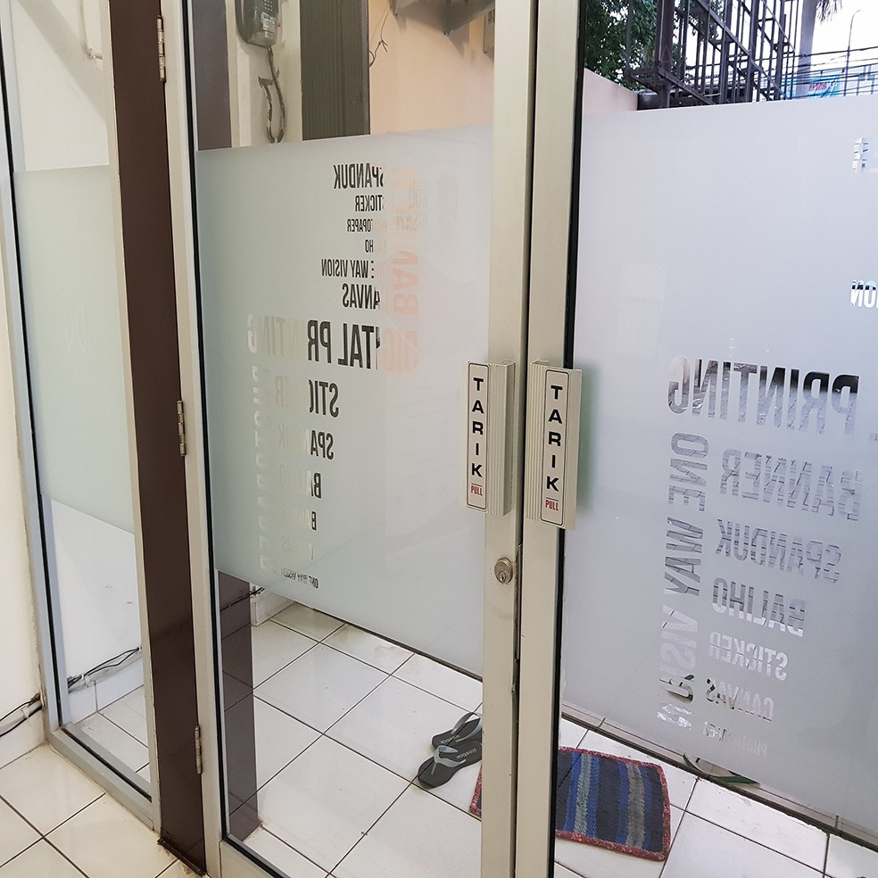 Jual cutting stiker sandblast custom | Shopee Indonesia