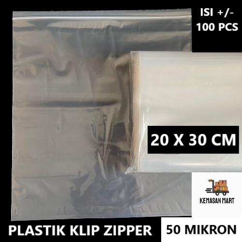Jual Plastik Klip Ziplock Zipper Ukuran 20x30 Cm Isi 100 Pcs Shopee