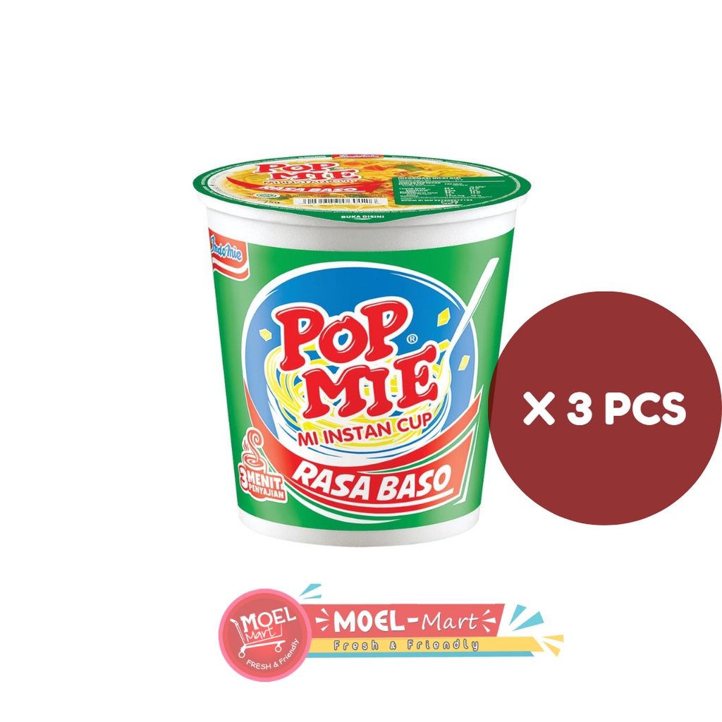 Jual POP Mie Rasa baso 3pcs x 75gr | Shopee Indonesia