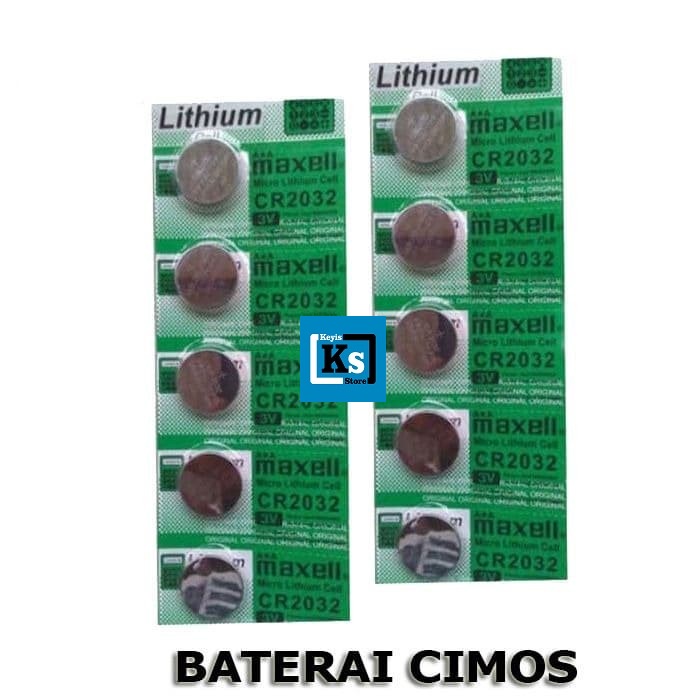 Jual Baterai CMOS Maxell CR2032 3 Volt Coin Lithium Cell Battery Cmos ...