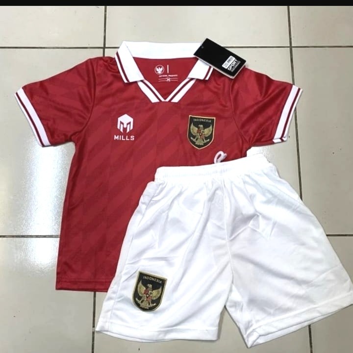 Jual JERSEY TIMNASS INDONESIA 2023 HOME KIDS GRADE ORI | Shopee Indonesia