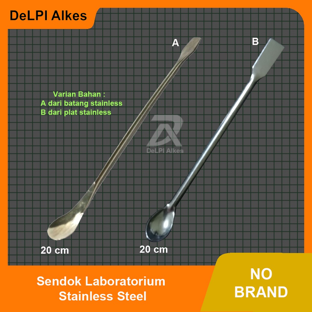 Jual Sendok Laboratorium Kimia Spoon Spatula Stainless Steel | Shopee ...