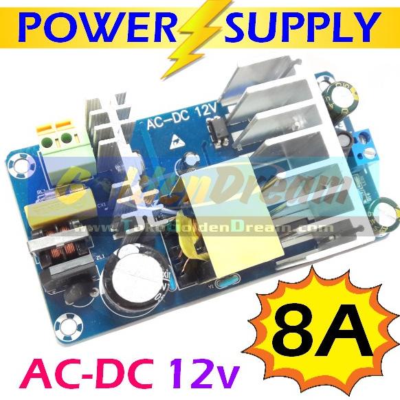Jual Power Supply 12v 8A Switching Module AC - DC Adaptor Sumber Daya ...