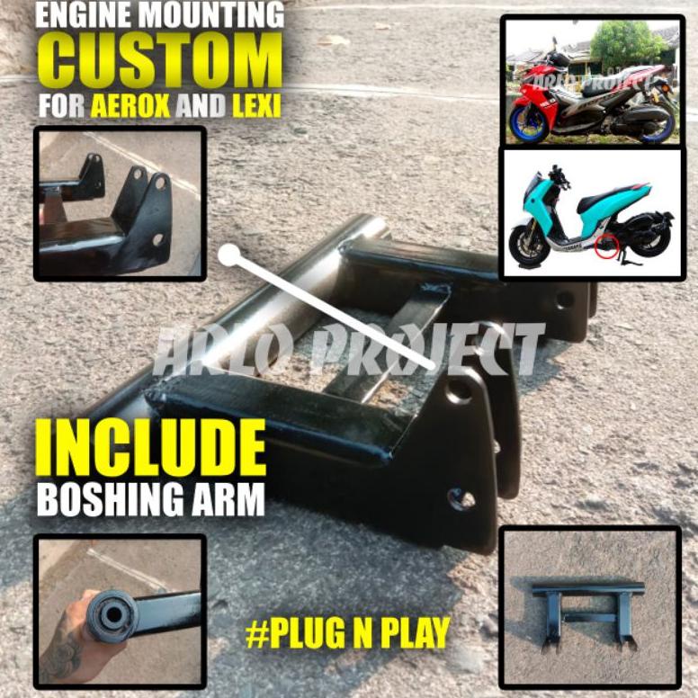 Jual Engine Mounting Custom Yamaha Aerox Old/New, Lexi 125, New Nmax ...