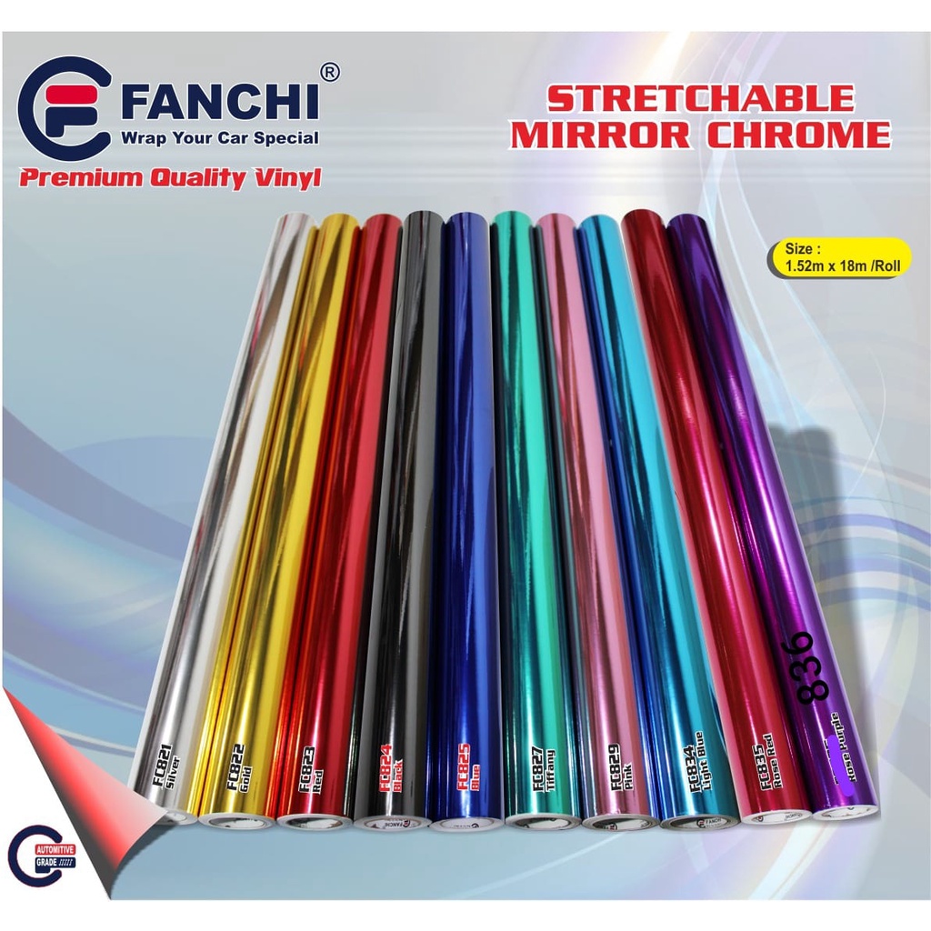 Jual Sticker Fanchi Mirror Chrome (rol) | Shopee Indonesia