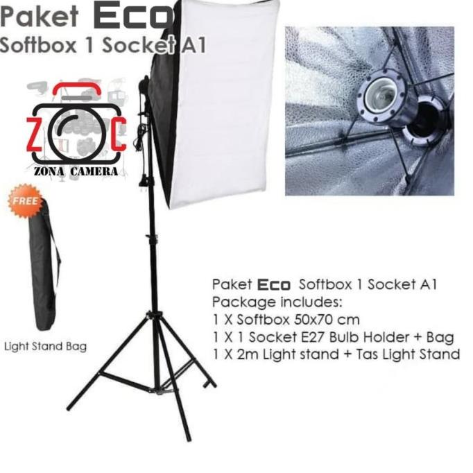 Jual Paket Lighting Studio Foto Komplit Light Stand Video Continous E27 ...