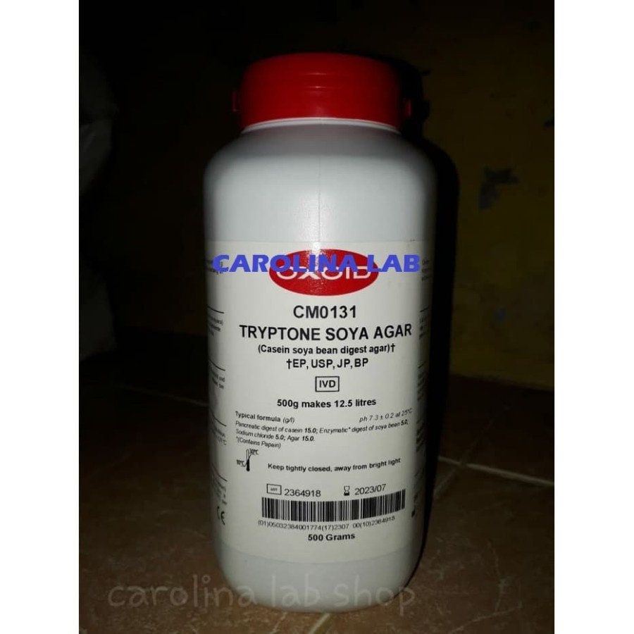 Jual OXOID CM0131B TRYPTONE SOYA AGAR 500g | Shopee Indonesia