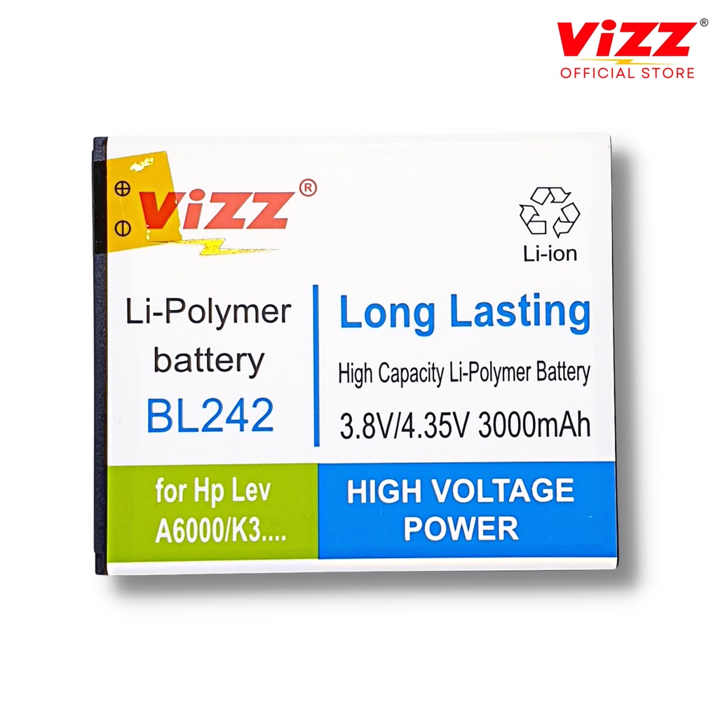 Jual VIZZ Baterai Lenovo BL242 Batre A6000 / K3 Lemon / BL259 / A6010 ...