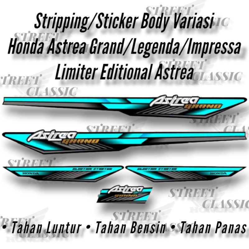 Jual Stripping sticker body variasi astrea grand legenda grand bulus ...