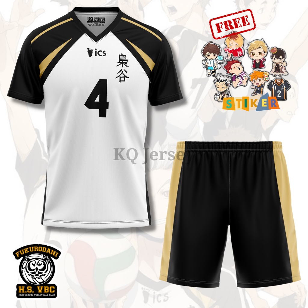 Jual KQ Jersey Haikyuu Fukurodani fullprint Anime Dewasa Anak custom ...