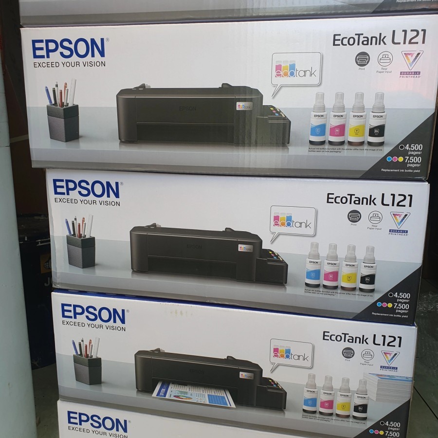 Jual Printer Epson L121 Ecotank baru bergaransi resmi epson Print only ...