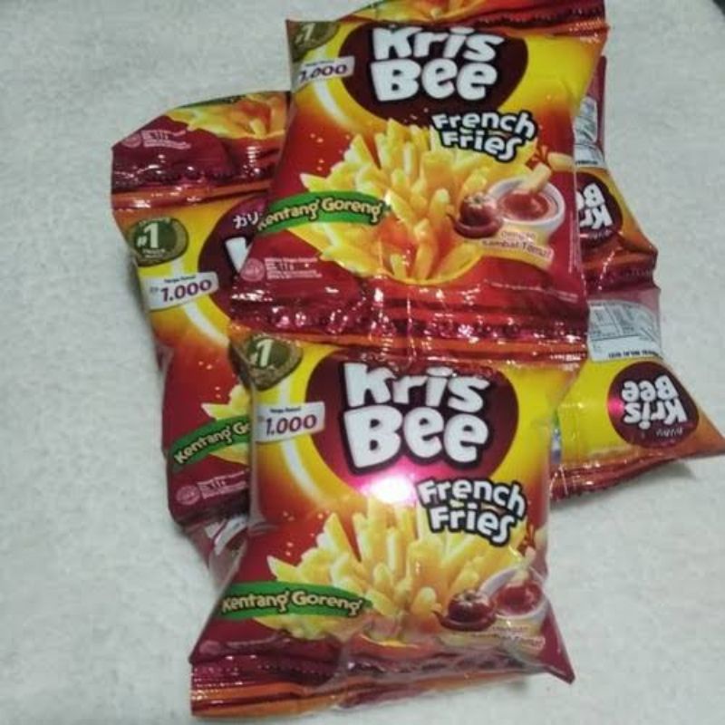 Jual Kris Bee French Fries 1 Renceng Isi 10pcs Kentang Goreng Sambal ...