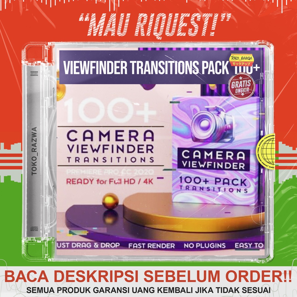 Jual Motion Array - Camera Viewfinder Transitions Pack 100+ For Premiere Pro | Shopee Indonesia